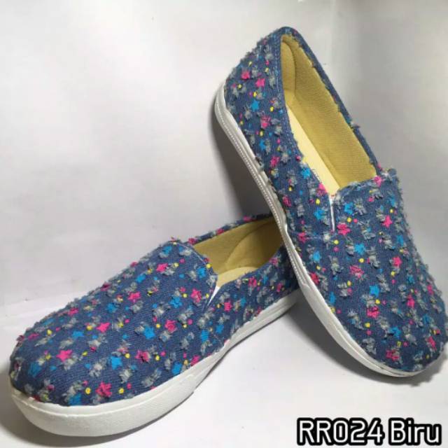 Jual Sepatu Slip on Denim | Shopee Indonesia
