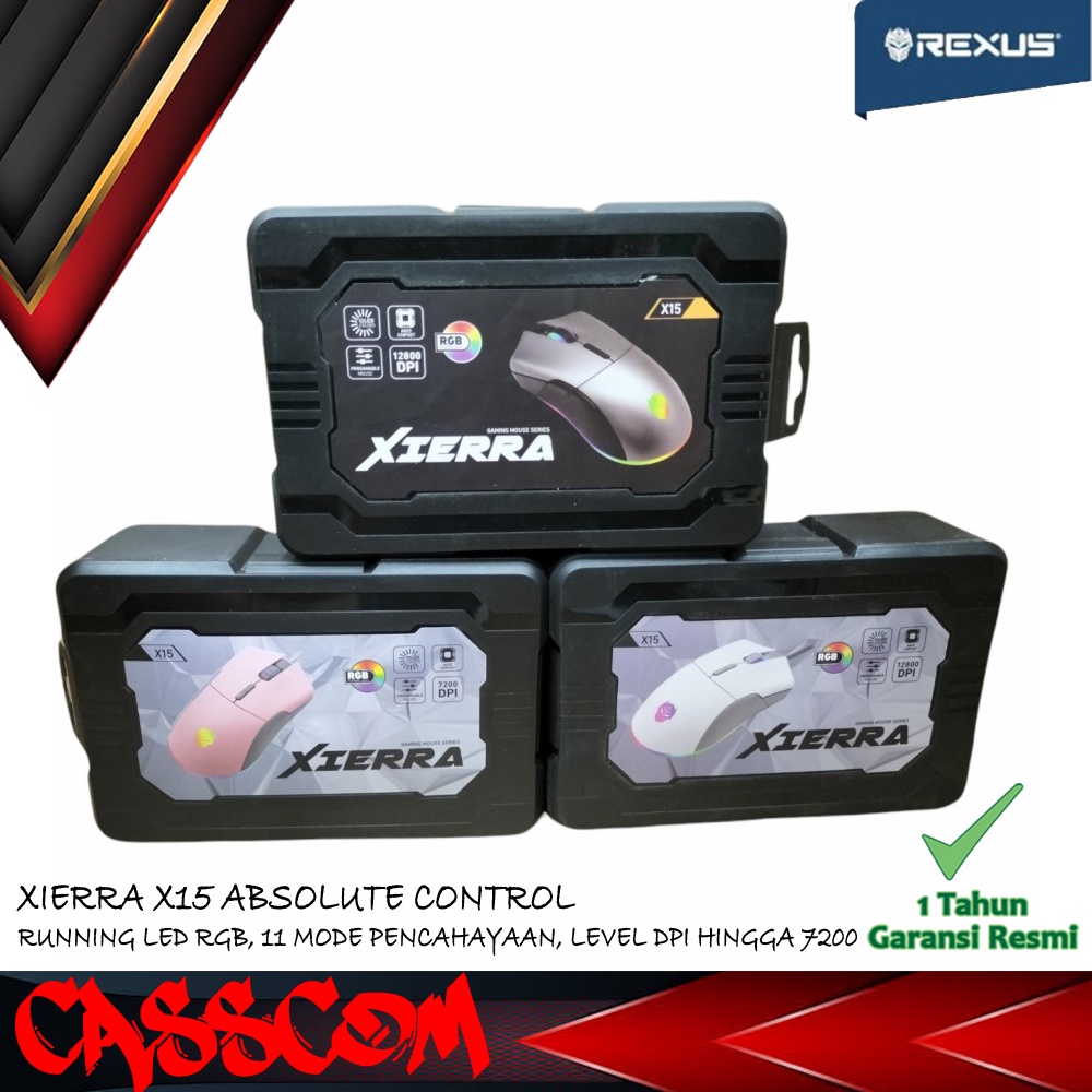 Jual Rexus Mouse Gaming Xierra X15 RGB | Shopee Indonesia