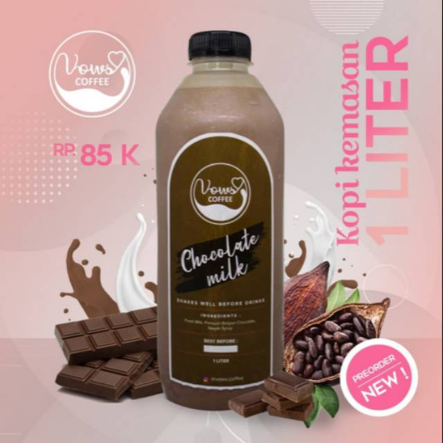 Jual Vows coffee tersedia 4 varian per 1 liter | Shopee Indonesia