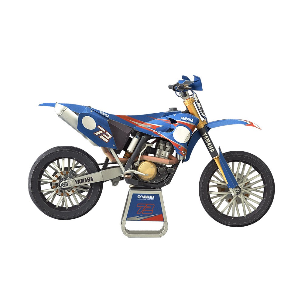 Jual DIY Papercraft Lembar kertas pola Motocross YZ450 | Shopee Indonesia