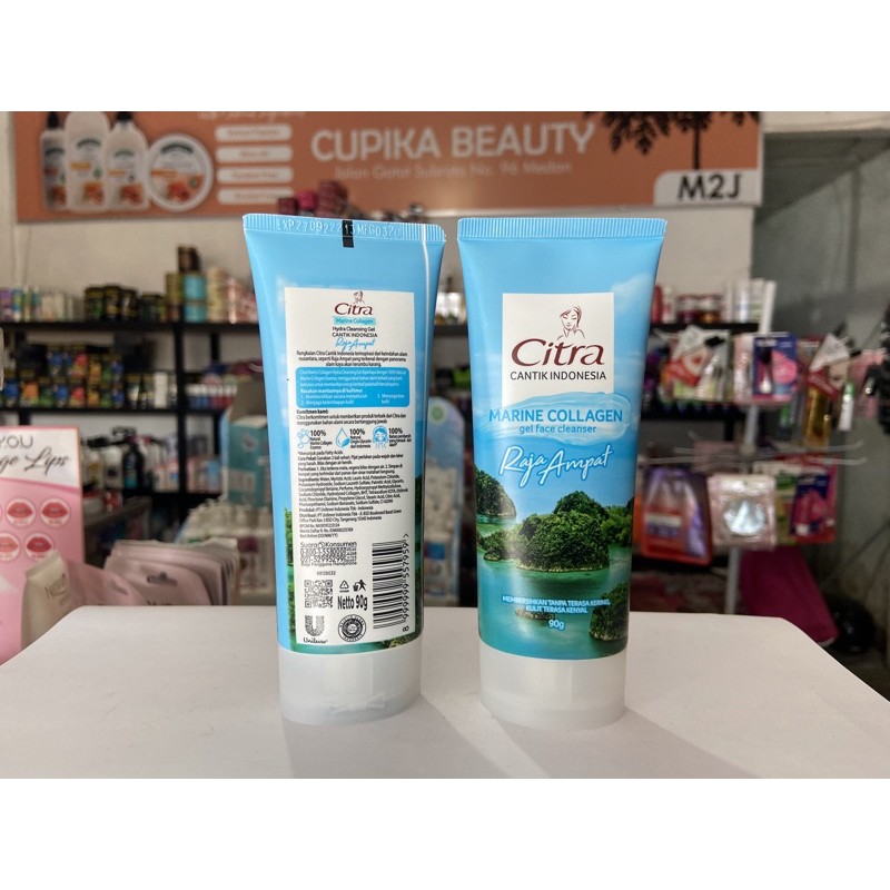 Jual sale !!! 90 gr -- gel face cleanser -- citra marine collagen gel ...
