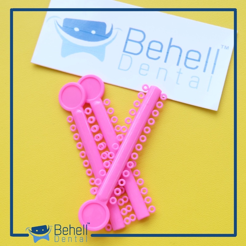 Jual Karet Behel Motif Power O ring Bulat PREMIUM - Dental rubber band ...