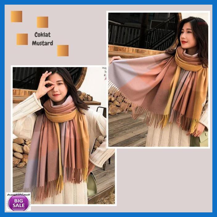 Jual SCARFSHAWL- SYAL CASHMERE TEBAL / SHAWL WINTER CASHMERE / SYAL ...