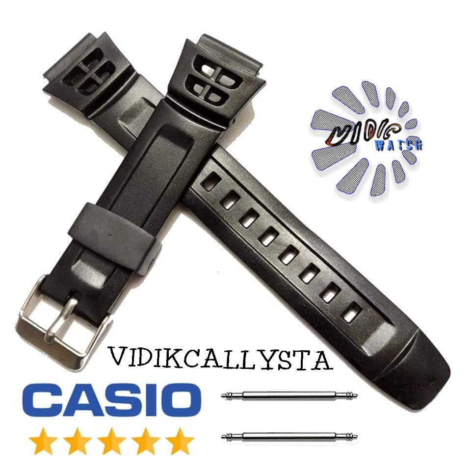 Jual Casio AQ-S800 Resin Strap watch Casio AQS 800 strap Tali Casio AQ ...