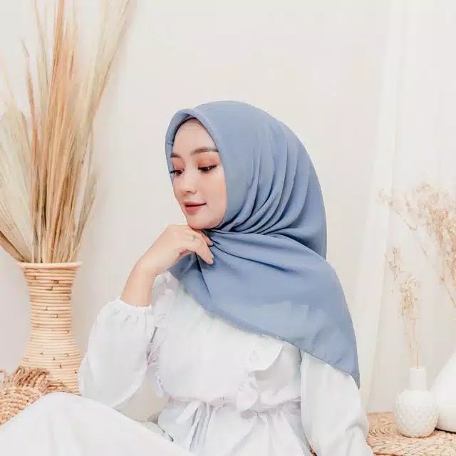 Jual Hijab Square Premium | 60 Warna | size 115x115 | DENIM | hijab ...