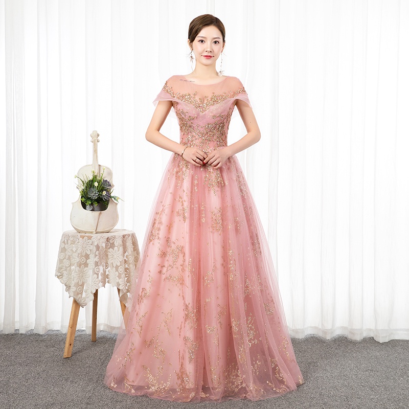 Jual Gaun Pengantin 2205013 Dusty Pink Sabrina Gaun Pesta Wedding Dress ...