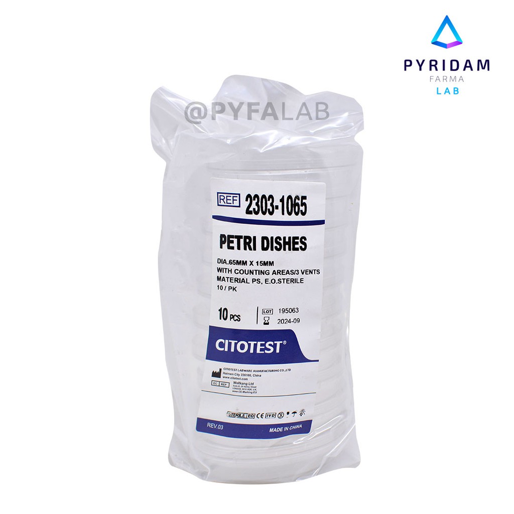 Jual Citotest (2303-1065) Contact Petri Dish / Cawan Petri (10pcs ...