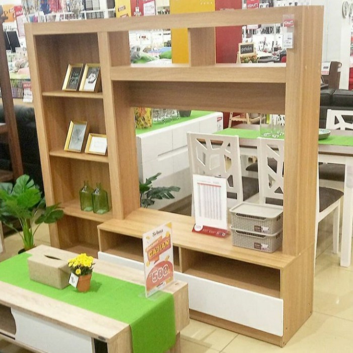 Jual Lemari tv informa porter cokelat rak tv stand tv meja tv bupet tv ...