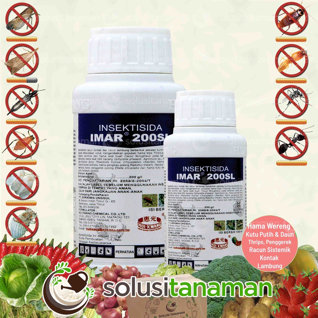 Jual PRODUK- OBAT HAMA IMAR 200 SL 100ML PEMBASMI HAMA KUTU PUTIH, KUTU DAUN, BELALANG, WERENG ...