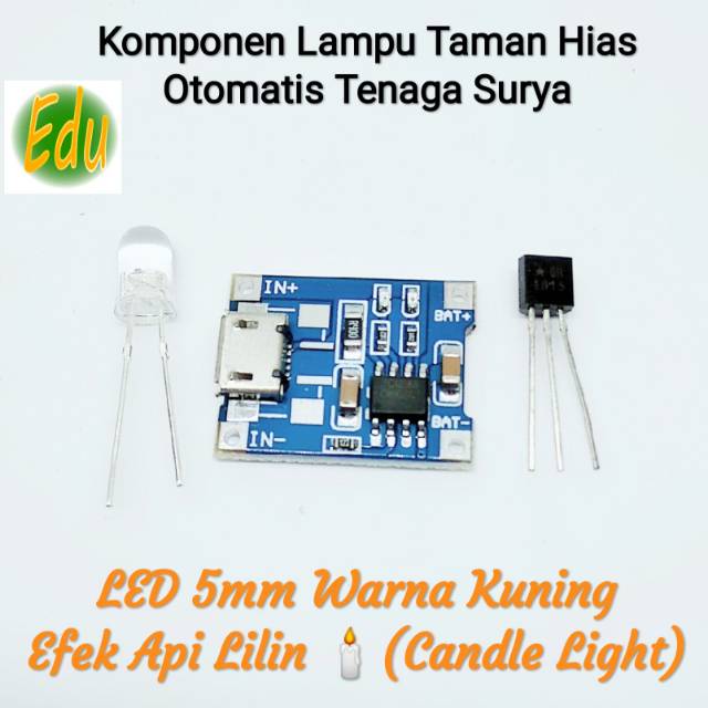 Jual Komponen Kit Lampu LED Taman Malam Hias Lilin - Garden Candle ...