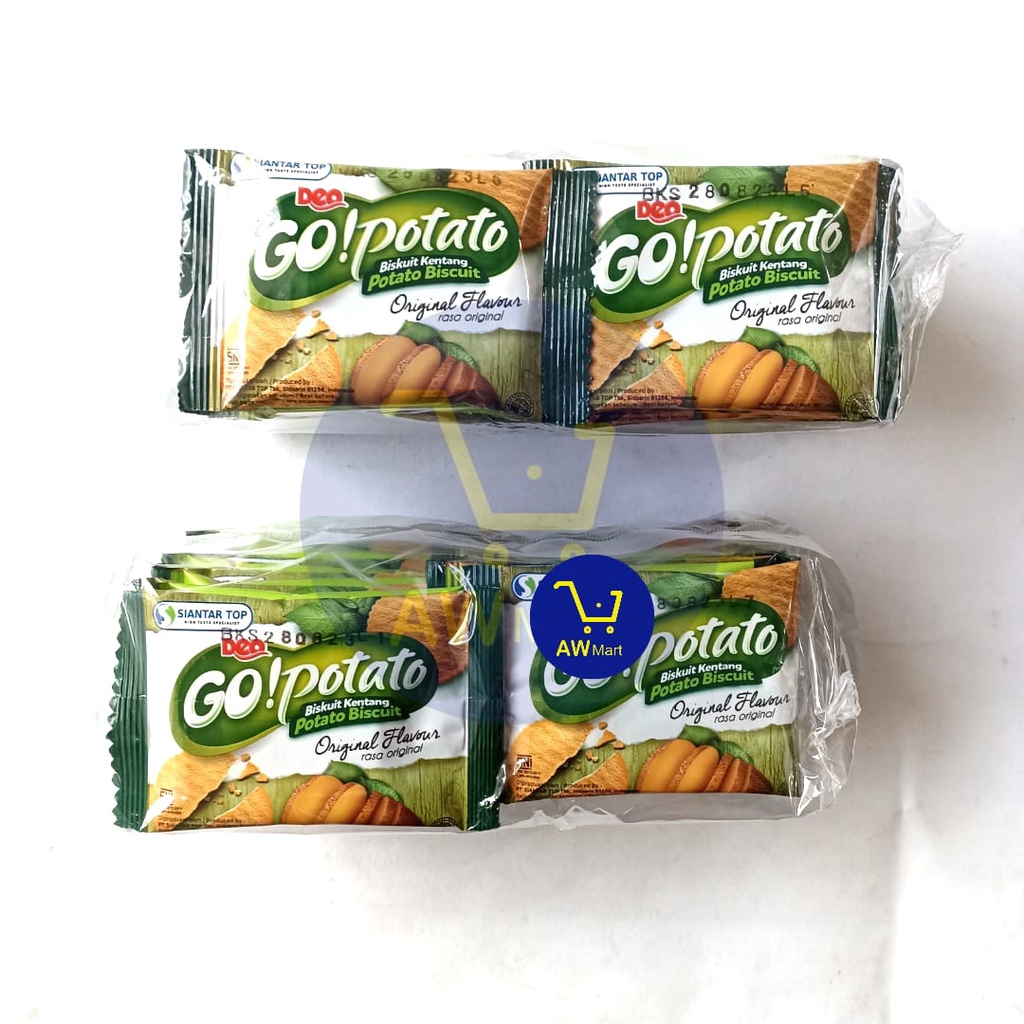 Jual GO POTATO PER PAX ISI 20 SACHET X 10 GRAM - BISKUIT KENTANG ...