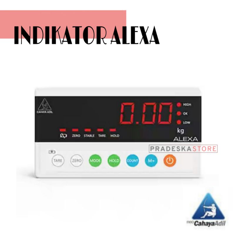 Jual Indikator Timbangan Digital ALEXA | Display Timbangan | Allegra | TMR | TM ALEXA | TMA ...