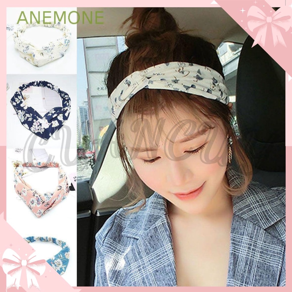 Jual Cuancuy - Bandana Headband Korea Style Bando Rambut Motif Twist ...