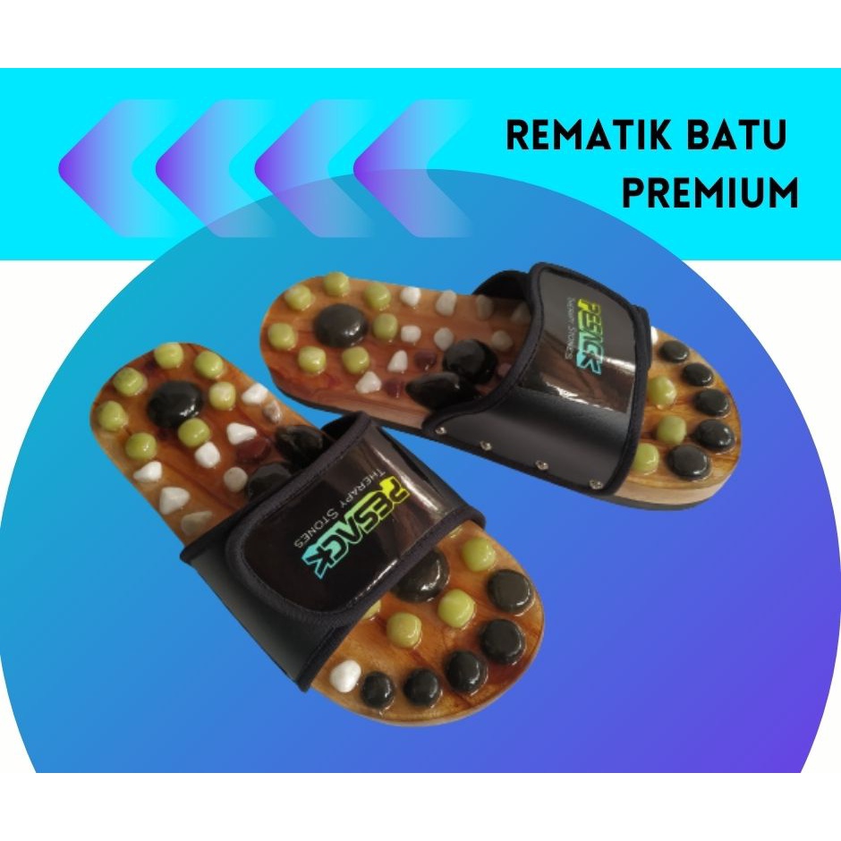 Jual sendal kesehatan terapi rematik SANDAL REFLEKSI BATU ALAM sandal ...
