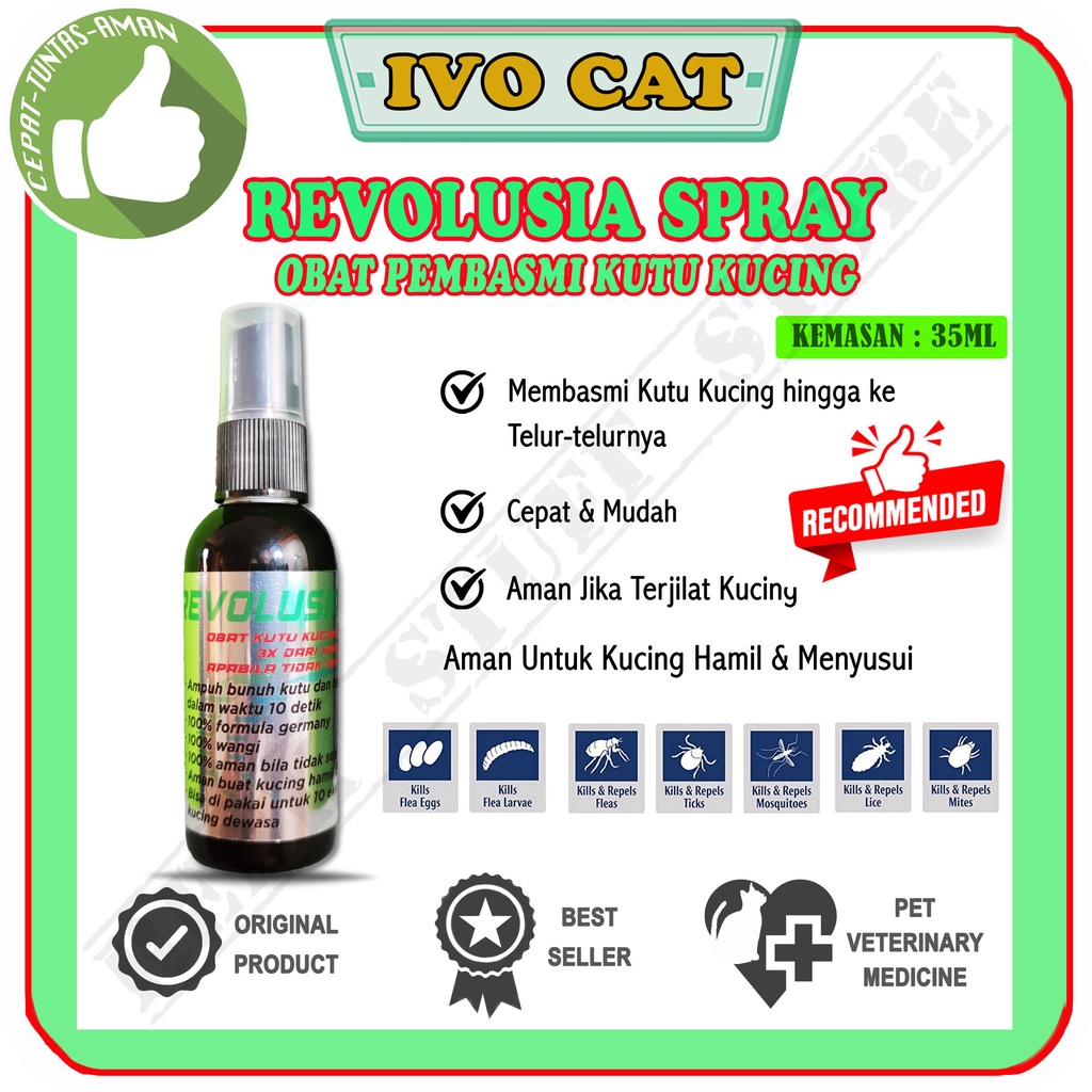 Jual OBAT KUTU KUCING SPRAY - IVO REVOLUSIA SPRAY 35ML TEKNOLOGY ...