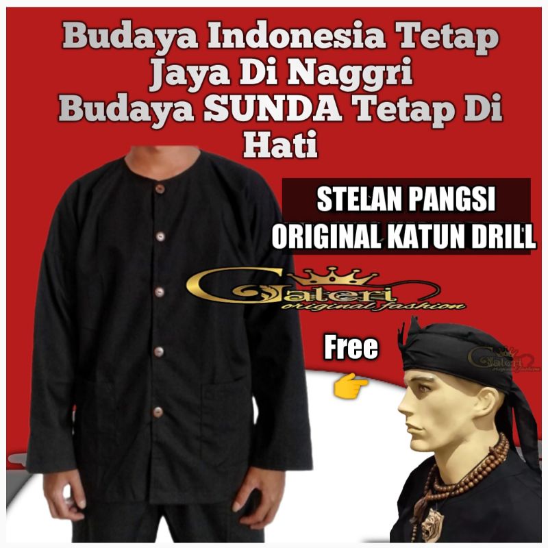Jual Stelan Pangsi Katun Drill Original Berkualitas Tinggi Jumbo Size s ...