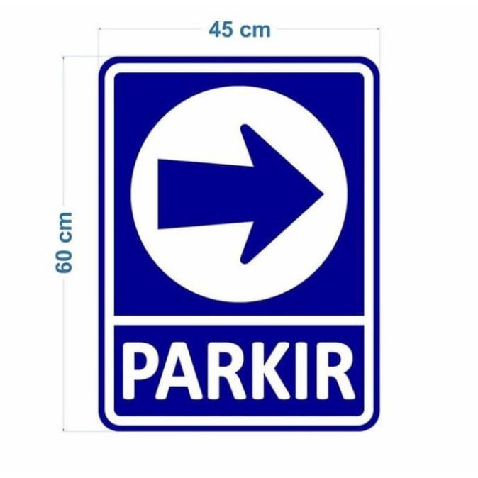 Jual Rambu Arah Parkir Alumunium Plat - 20Cm X 30Cm | Shopee Indonesia