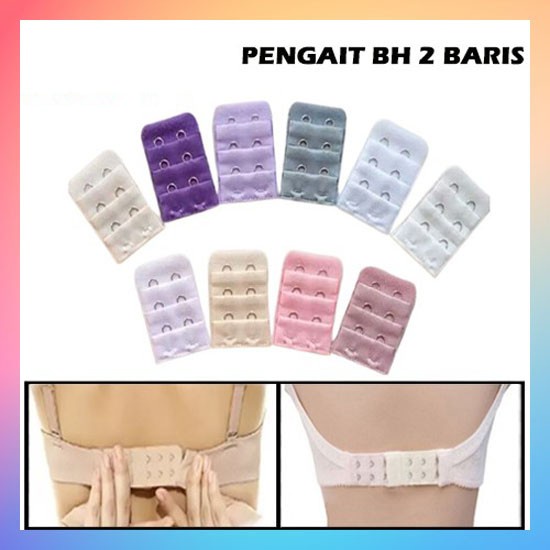 Jual Pengait BH 3 Kait / 2 Kait / Bra Extention Cantolan / Penyambung Tali | Shopee Indonesia