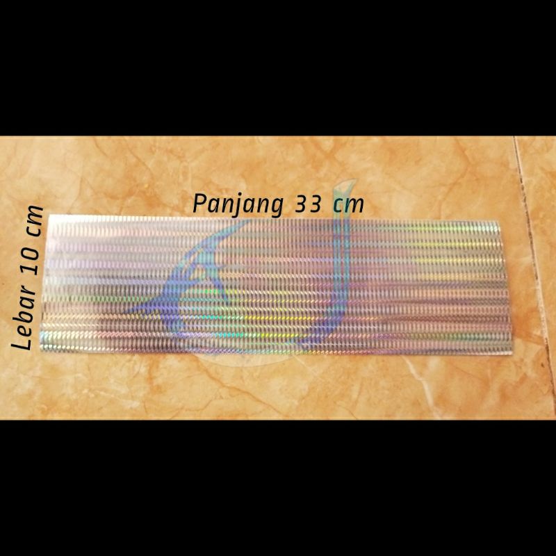 Jual Stiker hologram impor tipis bahan PET motif garis for jig, minnow ...