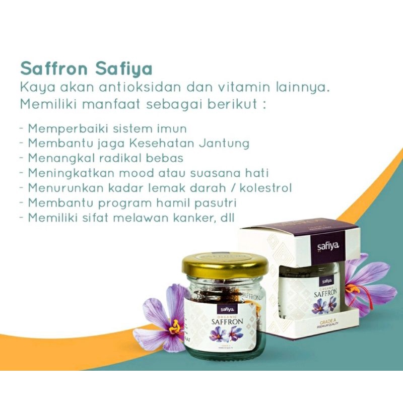Jual SAFFRON SAFIYA SUPER NEGIN 1 GR | Shopee Indonesia