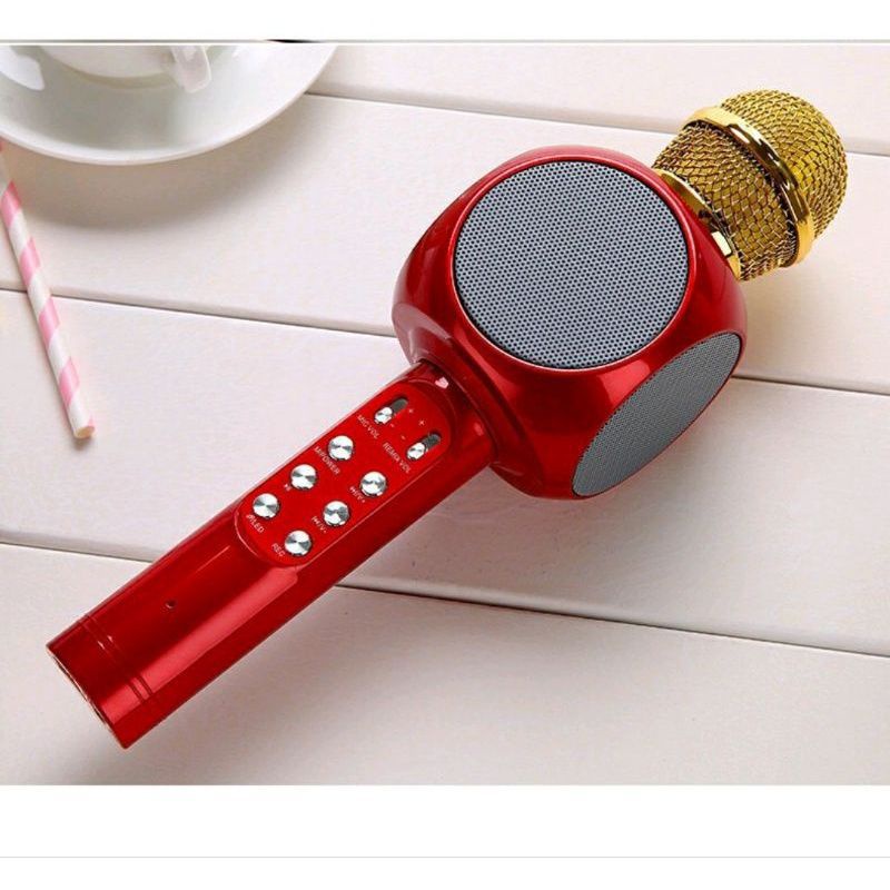 Jual WS-1816 Mic Wireless Bluetooth Karaoke LED RGB/WS1816 MICROPHONE Speaker | Shopee Indonesia