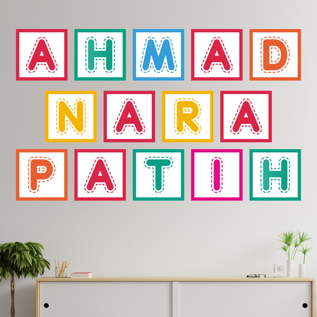 Jual Hiasan Dinding Kamar Alphabet Minimalis Pajangan Dinding Kamar ...