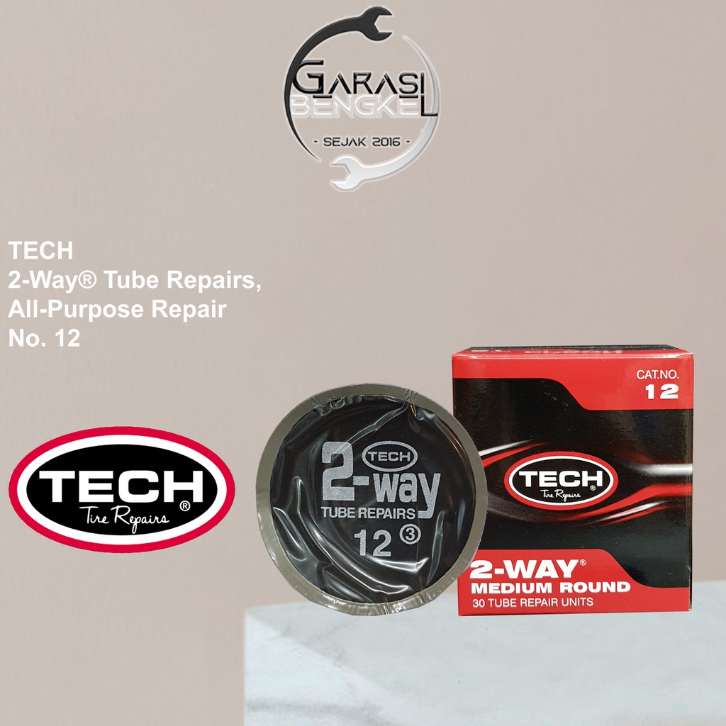 Jual Tech Tube Patch No.12 Box Isi 30pcs Karet Koyok Tambal Ban TipTop ...