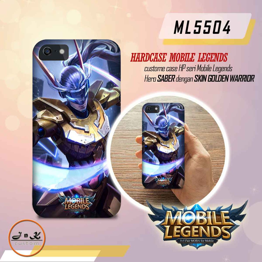 Jual CUSTOM CASE MOBILE LEGENDS - HERO SABER, SKIN GOLDEN WARRIOR ...
