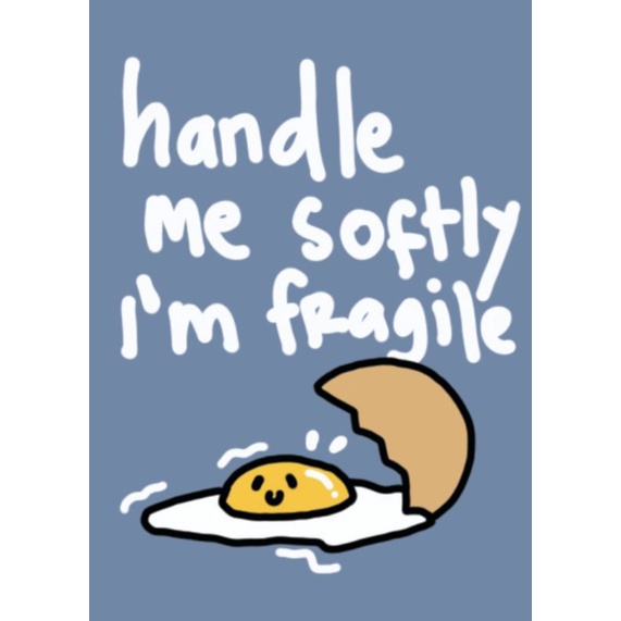 Jual cute fragile sticker 5x7cm | Shopee Indonesia