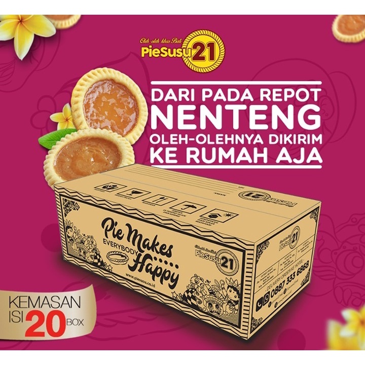 Jual Pie Susu21 Beli 1 Kardus Lebih Hemat - Dus isi 20 box (@9pcs ...