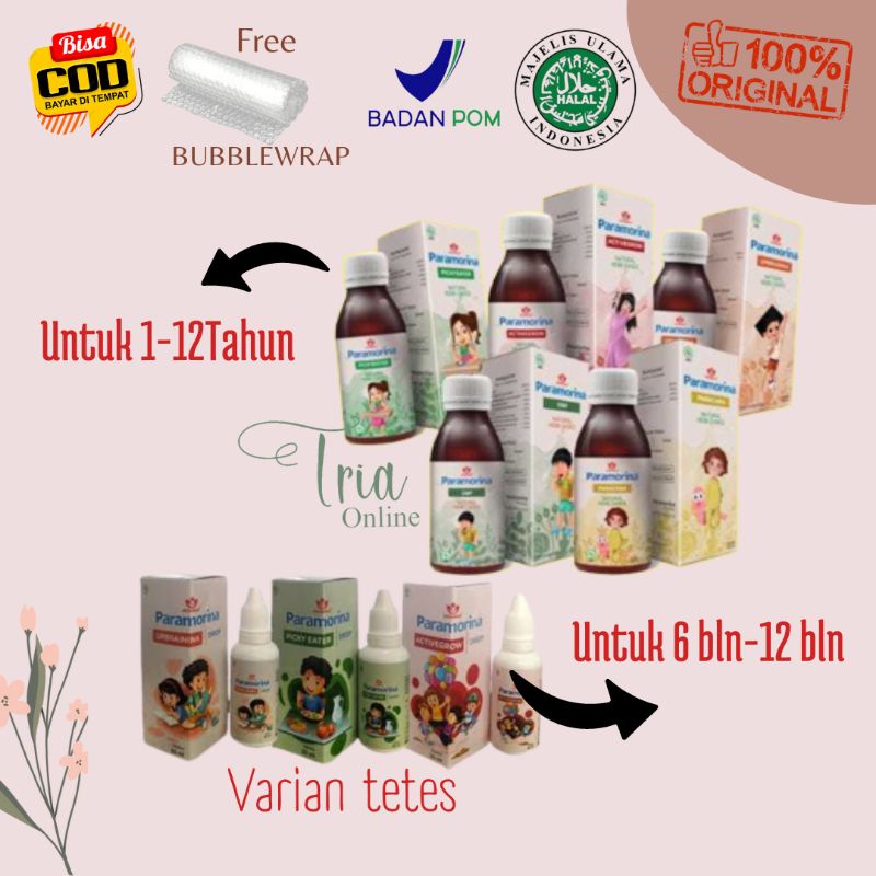 Jual paramorina drop/tetes dan madu herbal anak | Shopee Indonesia