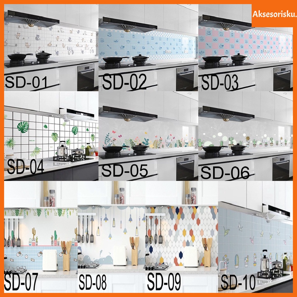 Jual Sticker Dinding Dapur / Wall Sticker uk 60cm x 5 meter new ...