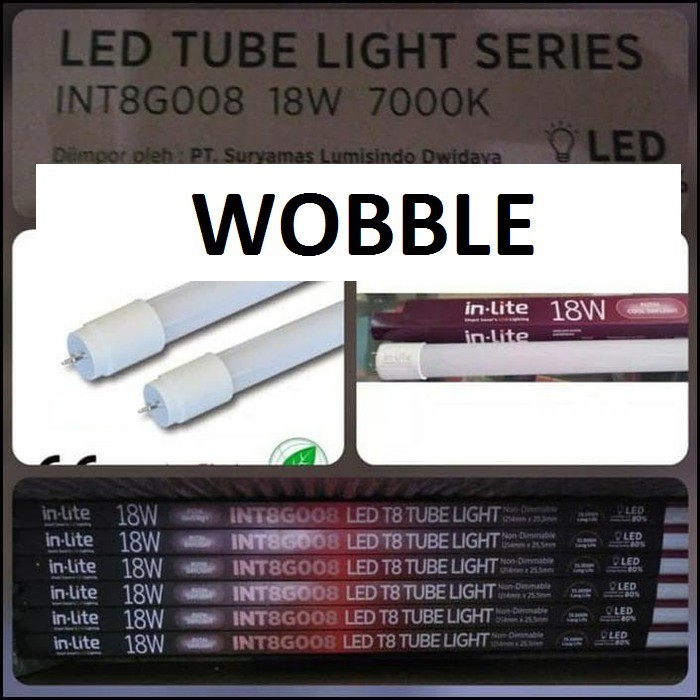 Jual Bohlam LED T8 Lampu TL LED T8 IN LITE T8 / IN LITE LED T8 / INLITE ...