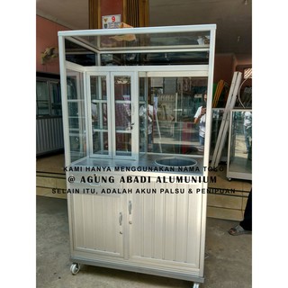 Jual Etalase / Gerobak Alumunium Dagang Bakso / Bubur / Mie Ayam ...