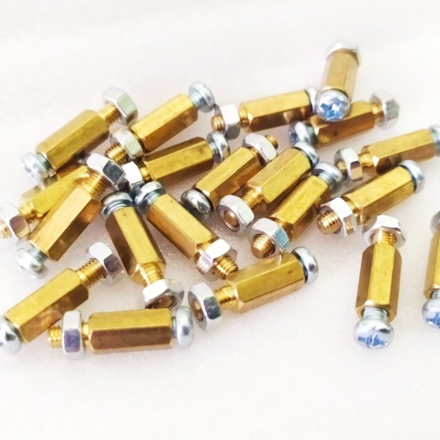 Jual SPACER KUNINGAN 5MM 10MM / SPICER BESI KUNINGAN 0.5CM 1CM / SPICER ...