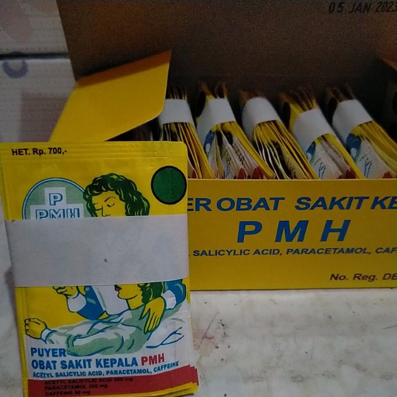 Jual PMH PUYER OBAT SAKIT KEPALA 12 SACHET ,PER IKAT | Shopee Indonesia