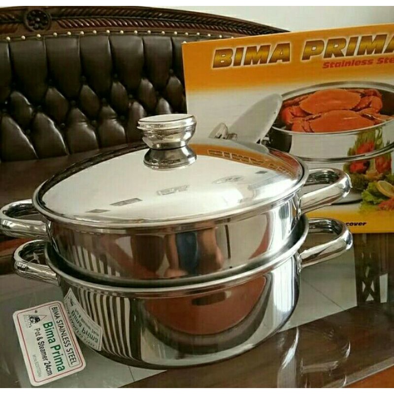 Jual BIMA ORIGINAL Seri Prima Kukusan / Pot & Steamer Susun | Shopee ...