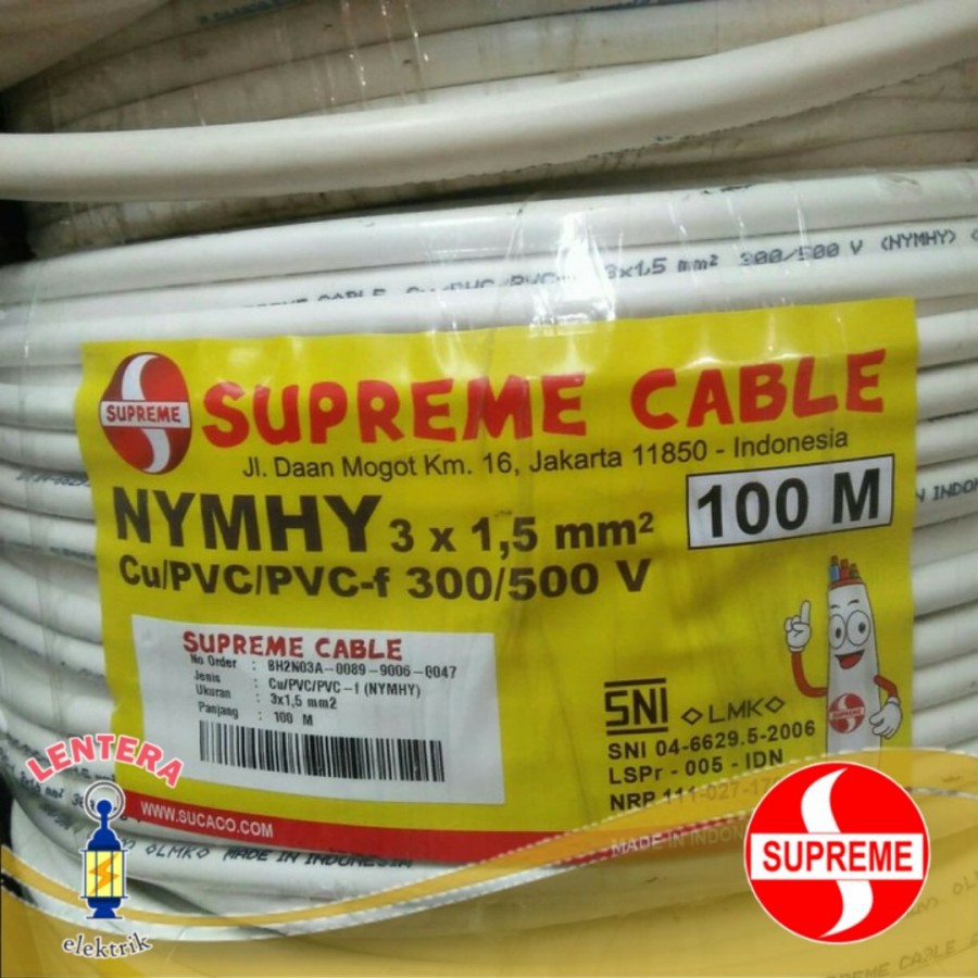 Jual Kabel Supreme NYMHY 3X1.5 100Meter | Shopee Indonesia