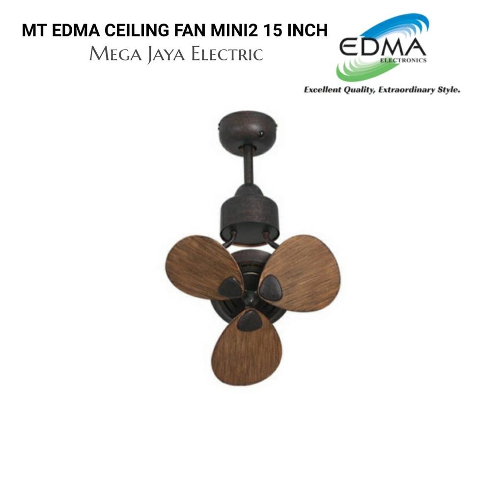 Jual MT EDMA CEILING FAN MINI2 15 INCH INCH REMOTE CONTROL AC MOTOR ...