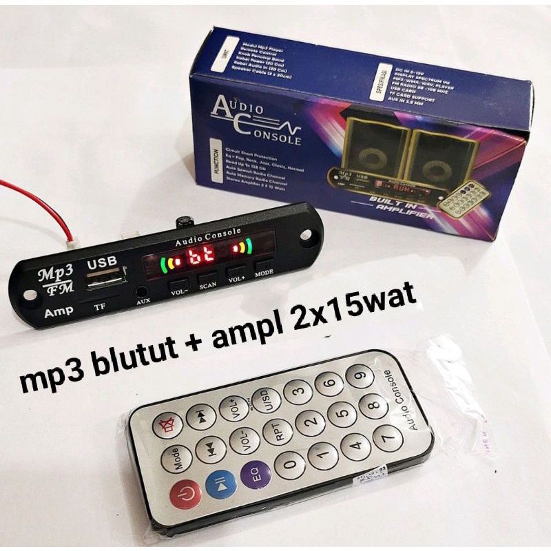Jual Modul MP3 bluetooth plus amplifier tinggal sambung ke speaker 9v ...