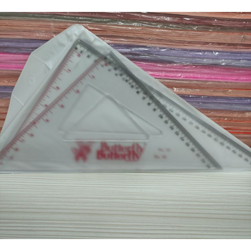 Jual Penggaris segitiga butterfly no 10 | Shopee Indonesia