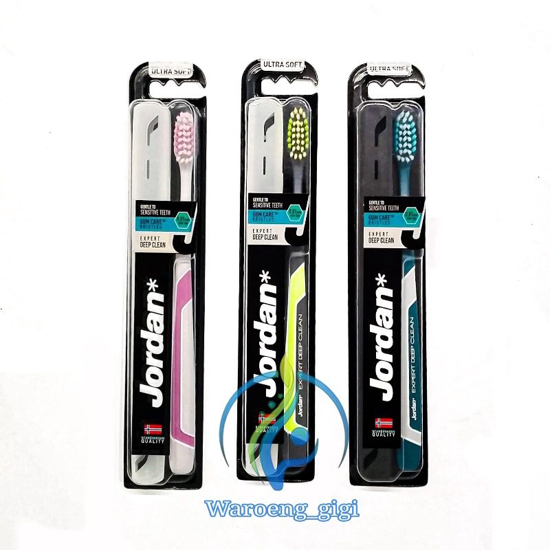 Jual Sikat Gigi Jordan Expert Deep Clean Ultra Soft ( Sikat + Travel ...