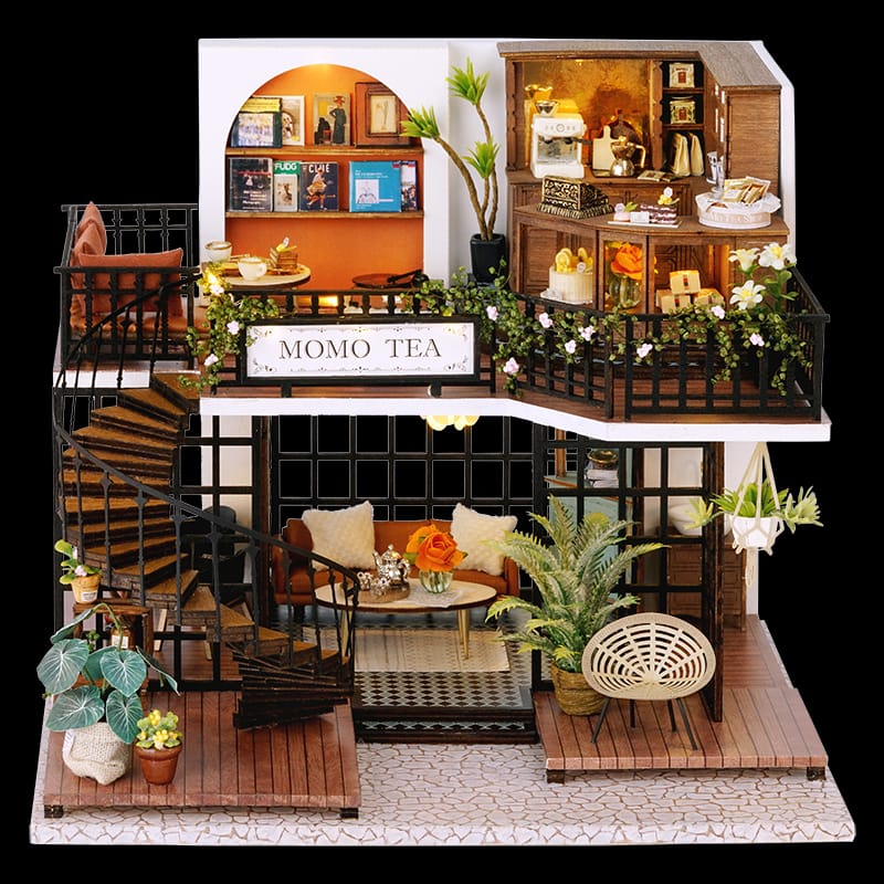 Jual Forest Teashop Diy Miniature Room Miniature Doll House Shopee
