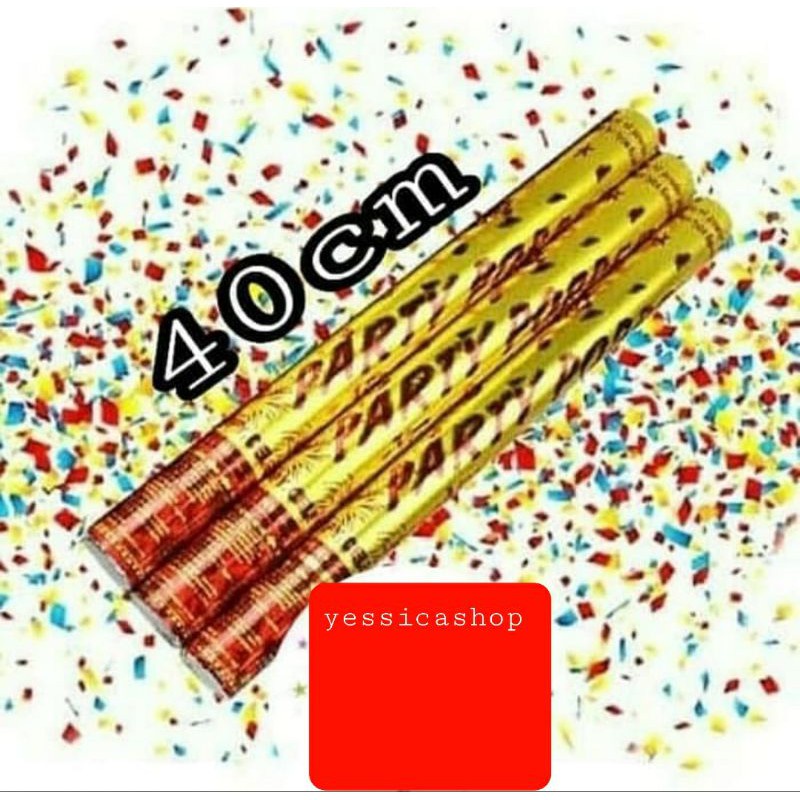 Jual confetti party popper 40cm | Shopee Indonesia