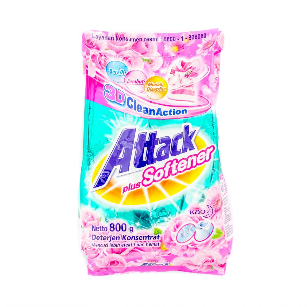 Jual Attack Detergent+Softener 800gr Pouch | Shopee Indonesia