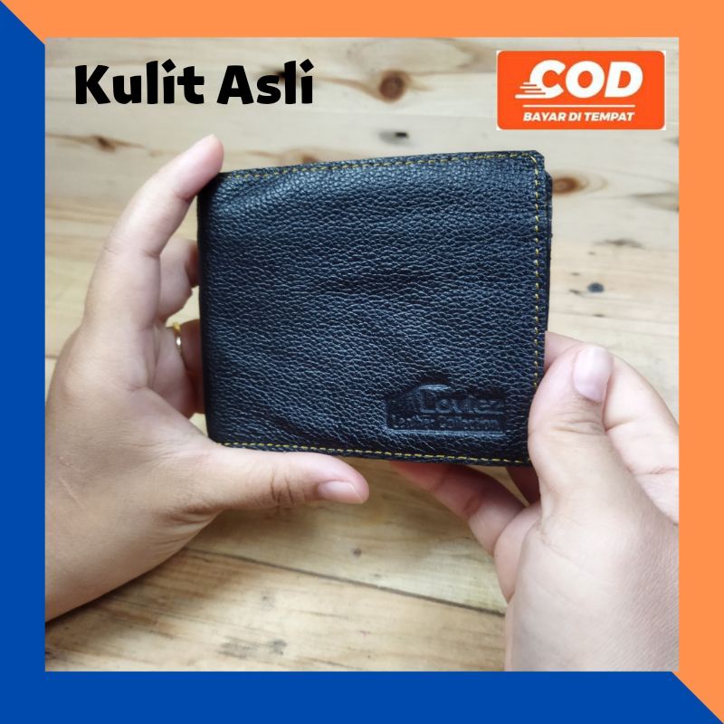 Jual DOMPET PRIA/DOMPET MURAH/DOMPET PRIA KULIT ASLI (WARNA HITAM ...
