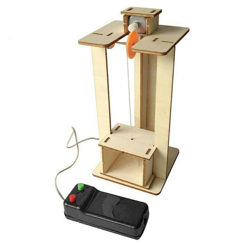 Jual Mainan Rakit Lift Wood Elektrik Handmade DIY Untuk Anak Kayu 3D ...