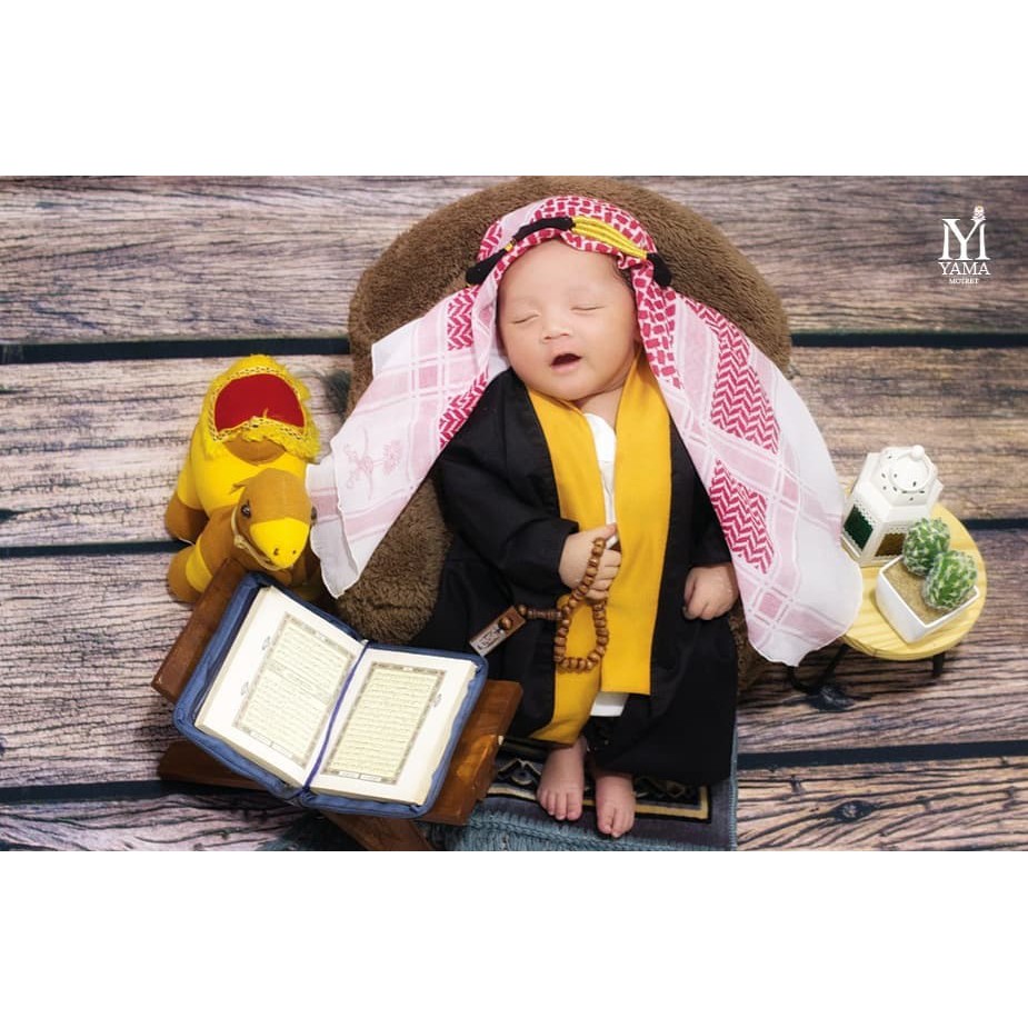 Jual JUBAH ARAB BAYI ASYKAR BISHT SORBAN IGAL IQAL RAJA SALMAN KOSTUM ...