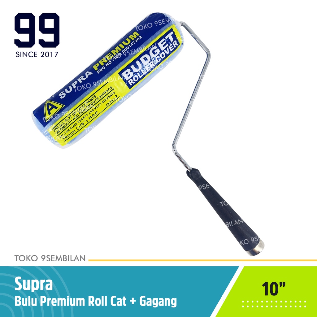 Jual Supra Roll Premium Bulu Kuas Roll 9 inch Cat Tembok Minyak ...