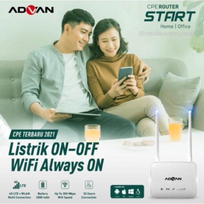 Jual Hadir Advan Cpe Router Start Modem Wifi Always On 4G Murah ...